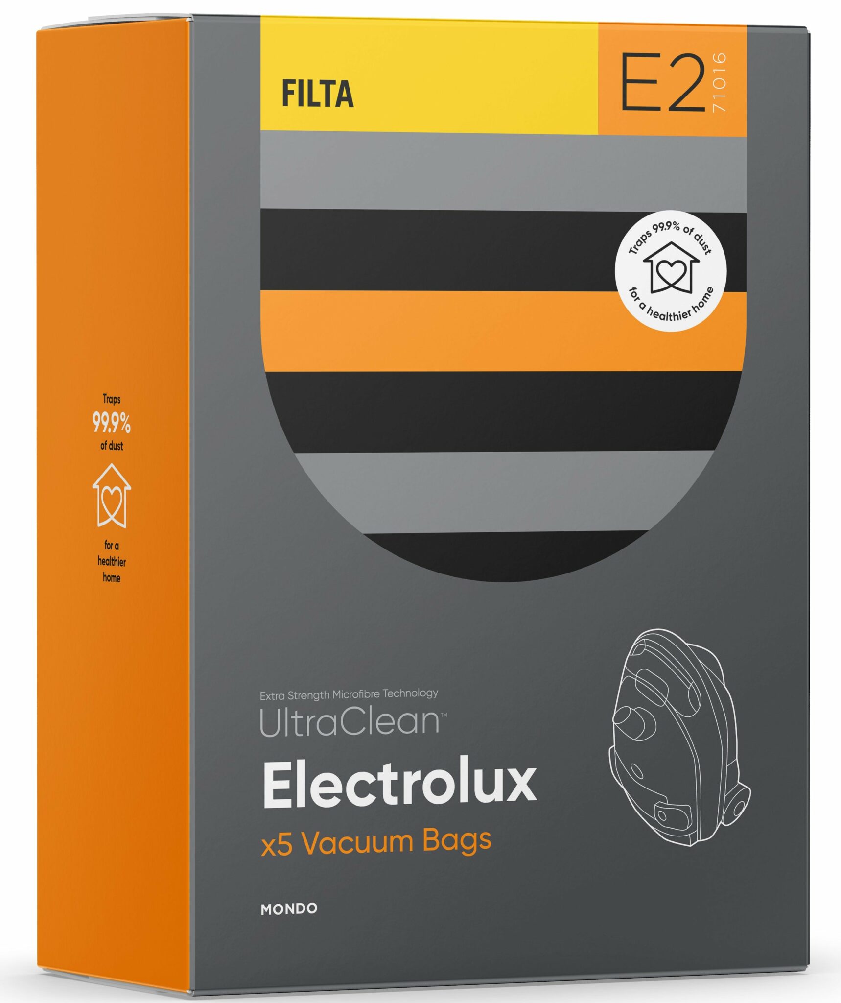 E2 - Ultraclean Electrolux Mondo Sms Multi Layered Vacuum Bags 5 Pack ...